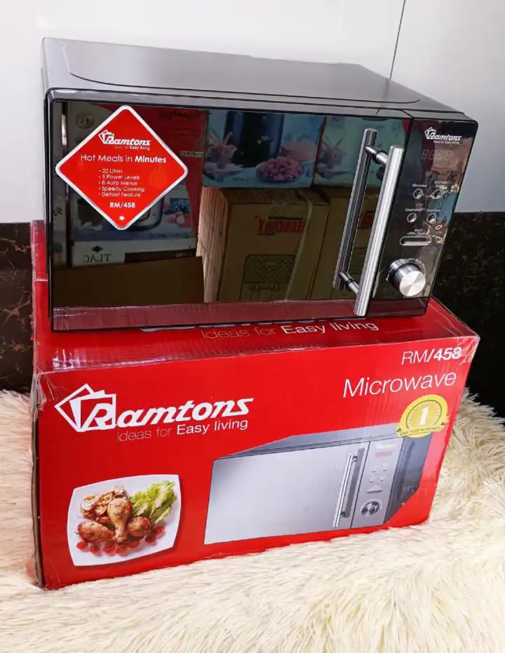 Ramtons 20Litres Digital Microwave RM 458 (Silver Glass) - Vista Shop Kenya
