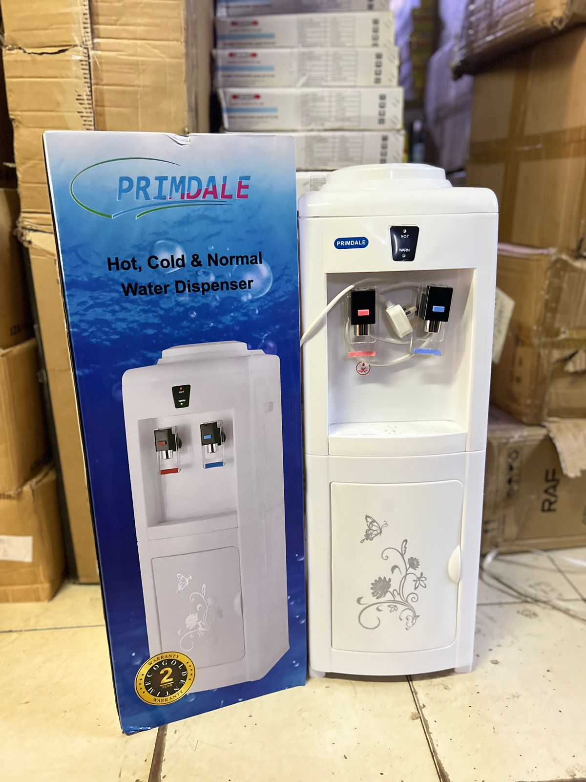 Primdale 2-Tap Water Dispenser – Hot & Normal - Vista Shop Kenya